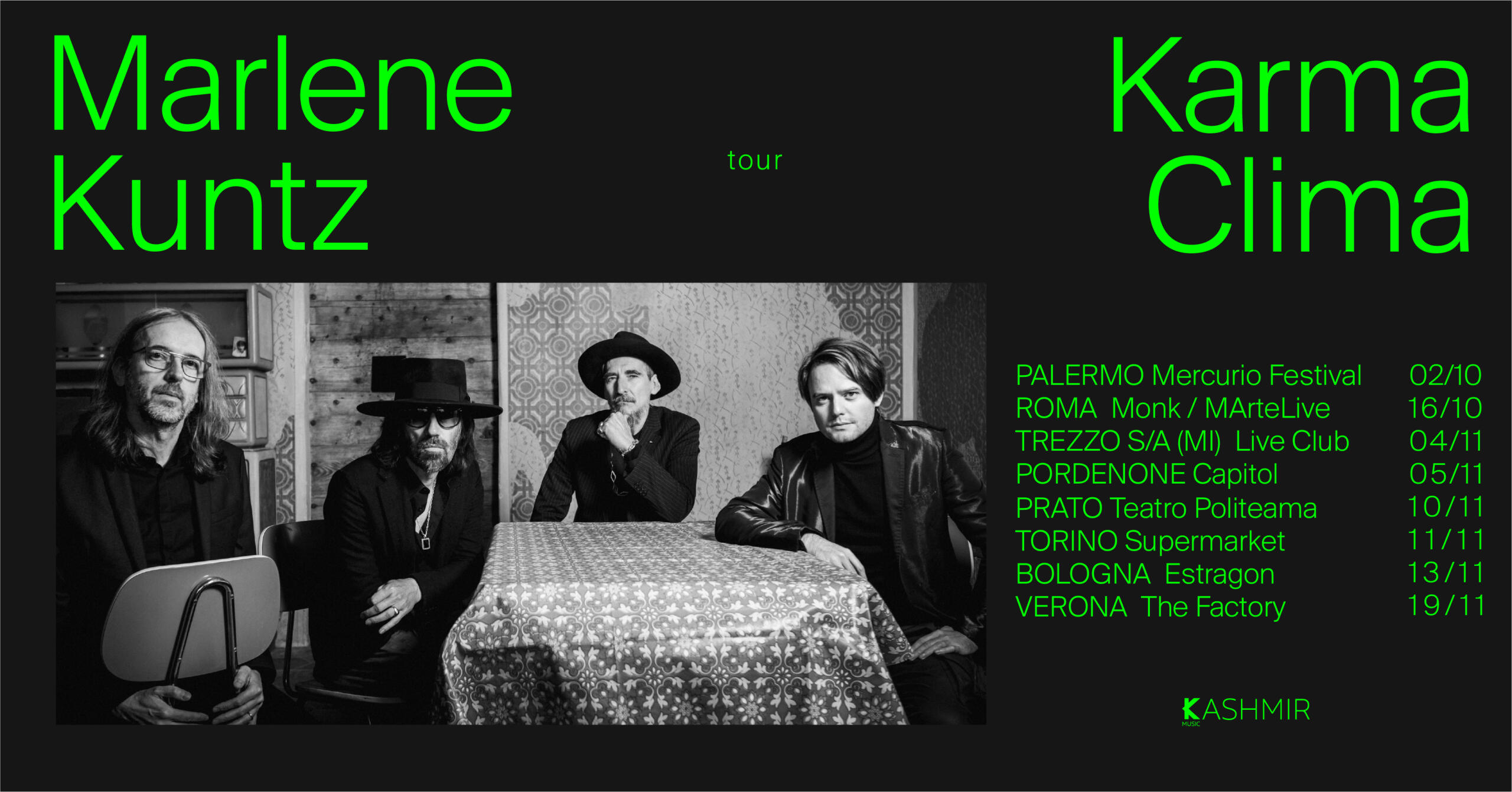 MARLENE KUNTZ // Karma Clima Tour - KASHMIR Music